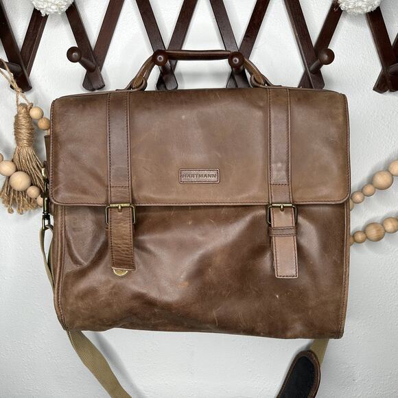 Hartmann | Bags | Vintage Hartmann Belting Buckle Leather Soft Side ...